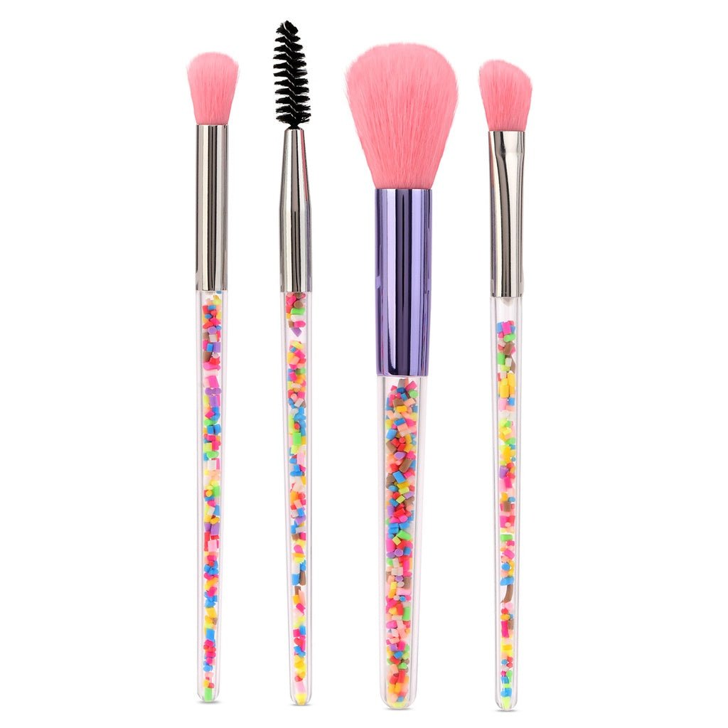 Iscream Tween Sprinkles Makeup Brush Set – 4 Piece Eye & Face Kit ...